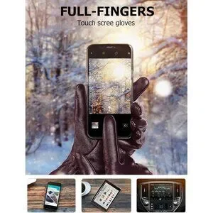 Accessories | Womens Wine Red Touch Screen Warm Winter Driving Hullhand ...